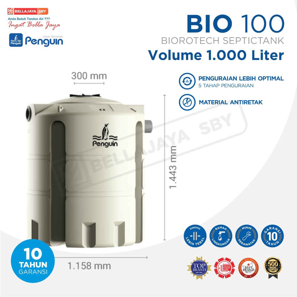 Jual Septic Tank Bio PENGUIN BIO 100 NOTA | Shopee Indonesia