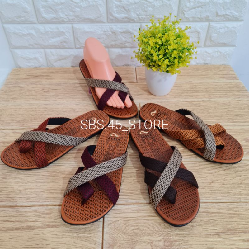 Jual ADESA Sandal Wanita Rajut Turki Jempol Silang. | Shopee Indonesia