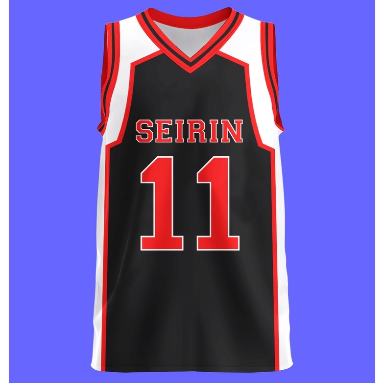 Jual Jersey Seirin BLACK Anime Manga Kuroko No Basket Premium Unisex ...