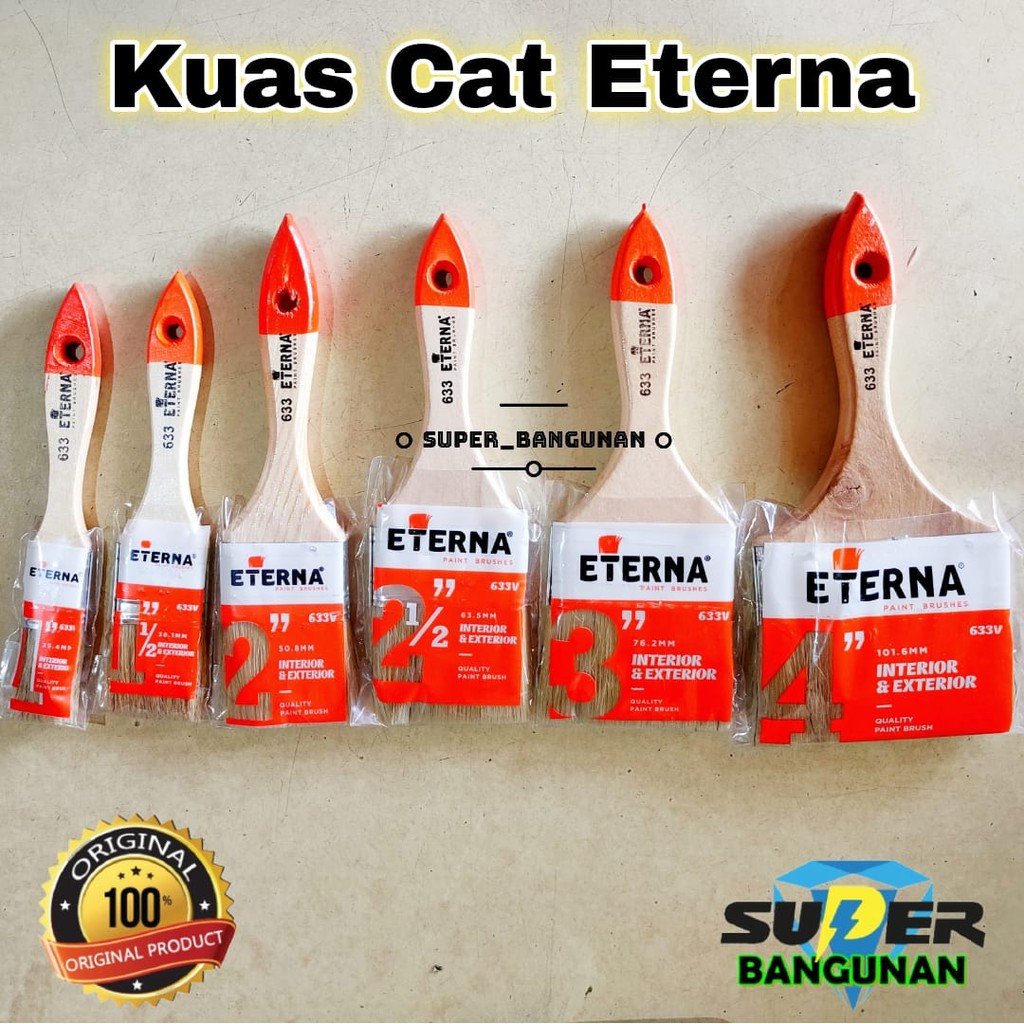Jual Kuas Eterna / Kuas Cat Tembok / Kuas Cat Eterna (Kualitas Bagus ...