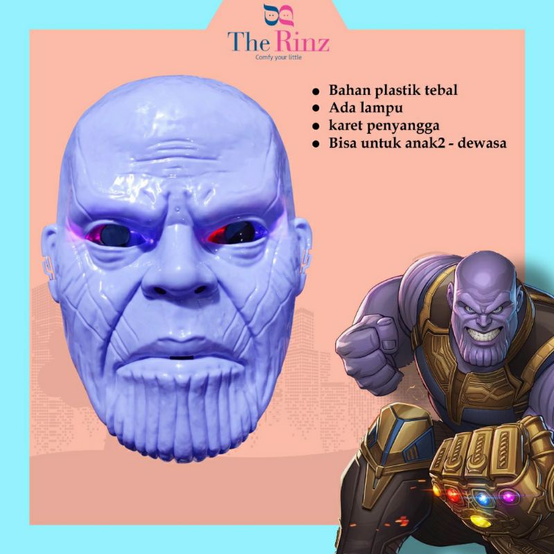 Jual Topeng nyala avenger Thanos premium | Shopee Indonesia