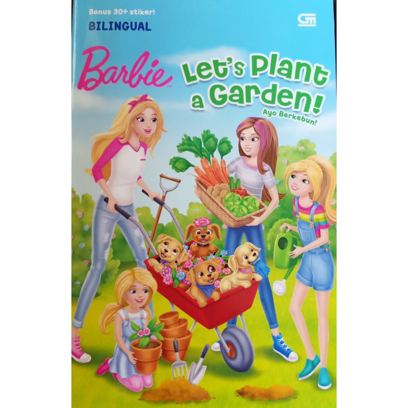 Jual Buku Cerita Anak Barbie Let's Plant a Garden "Ayo Berkebun"+ Bonus ...