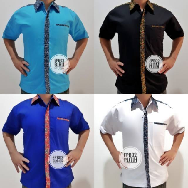 Jual Seragam Batik EPB01 EPB02 Baju Kemeja Kantor Batik PDL PDH ...
