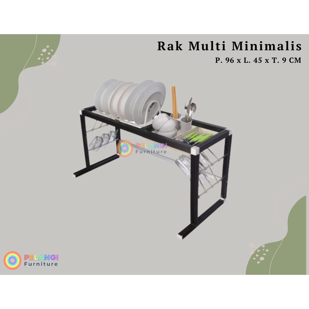Jual RAK PIRING MULTI MINIMALIS / DRYINGH RACK MULTI MINIMALIS | Shopee ...