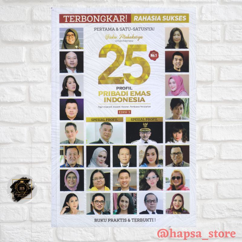 Jual Buku Mahakarya 25 PROFIL PRIBADI EMAS INDONESIA Edisi 2 -Awan ...