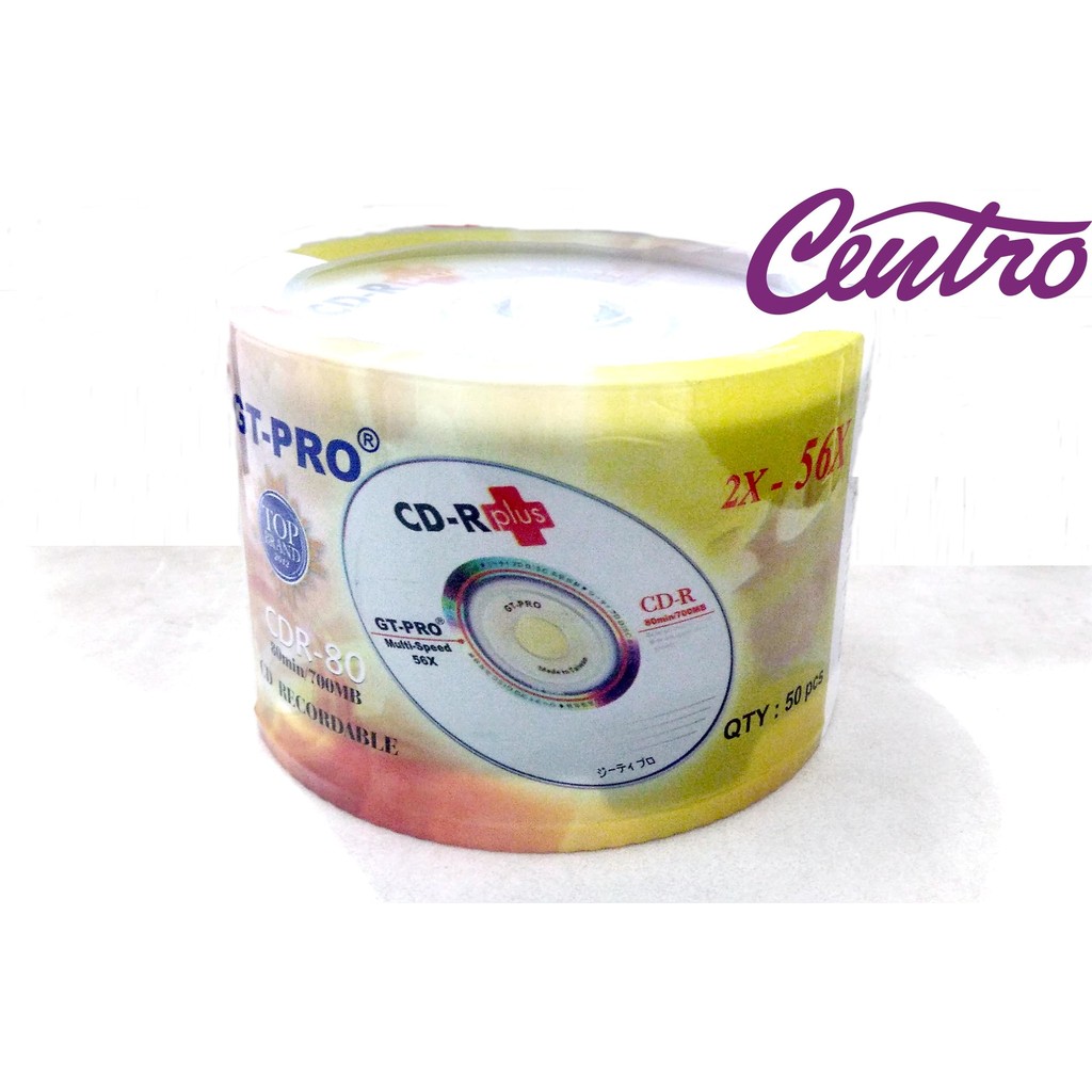 Jual GT PRO CD R PLUS 80MIN/700MB (SATUAN) | Shopee Indonesia