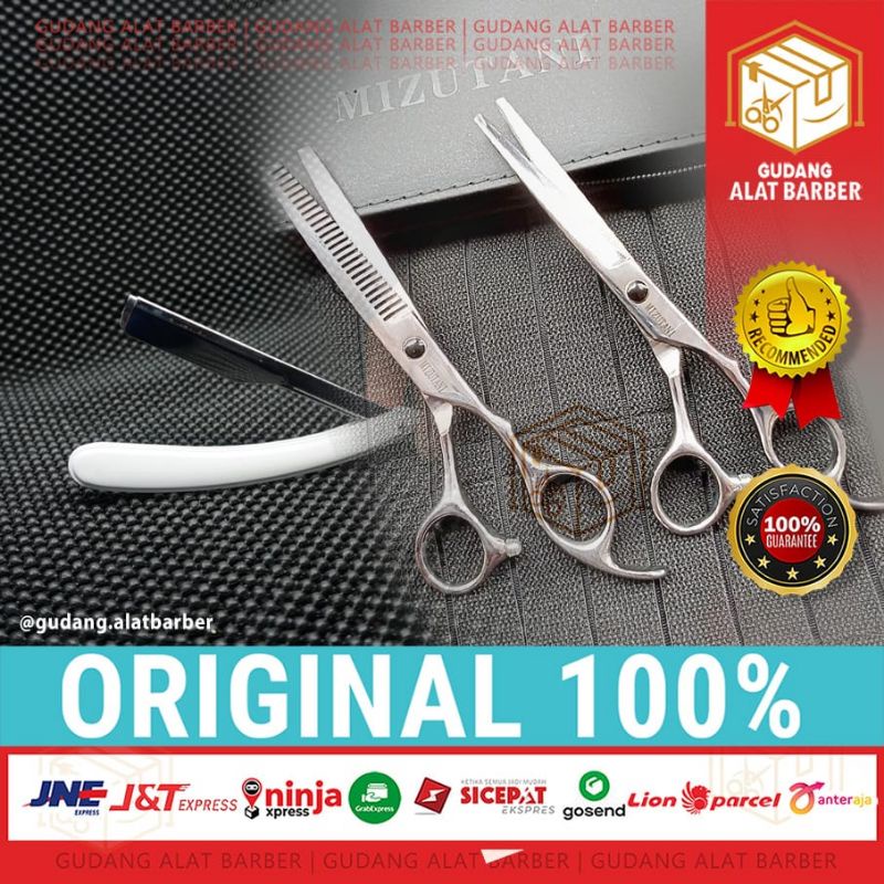 Jual Mizutani Gunting Set Potong Sasak Penipis 6 Inch Bonus Razor Alat ...