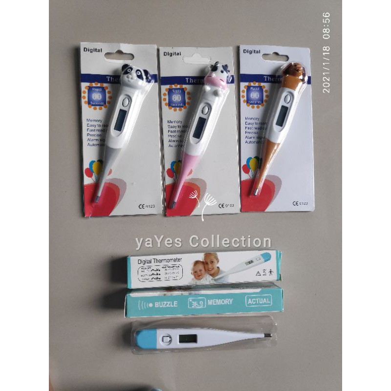 Jual Termometer digital karakter hewan thermometer biasa bunyi ukur ...