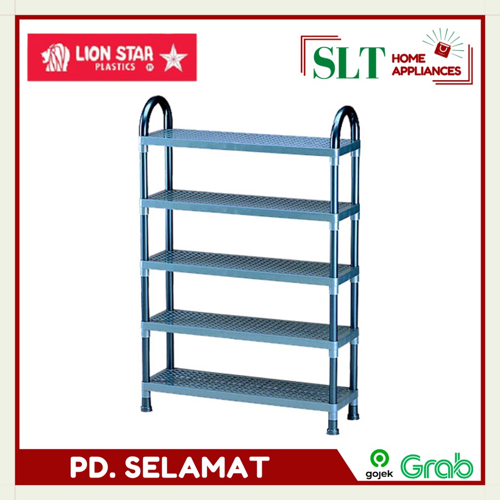Jual BY GOJEK RAK SEPATU SUSUN 5 LION STAR RAK SEPATU PLASTIK Shelf ...