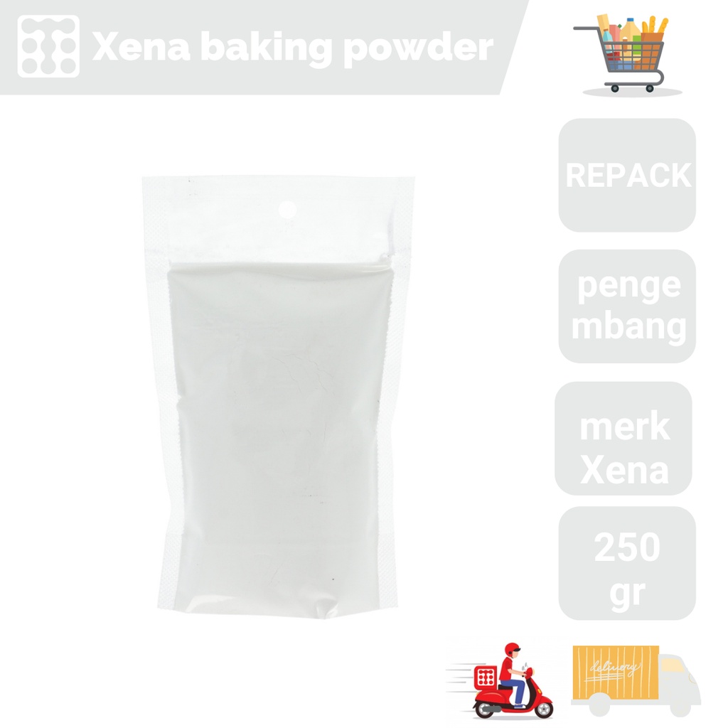 Jual Baking Powder Xena Double Acting Bpda Pengembang 250 Gram | Shopee ...