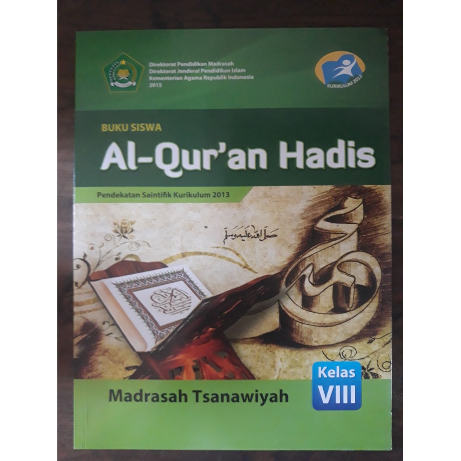 Jual Buku siswa Al quran dan hadis madrasah Tsanawiyah kelas 8 K13 | Shopee Indonesia
