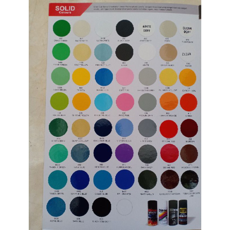 Jual Cat Semprot Diton 300cc [Warna Solid] | Shopee Indonesia