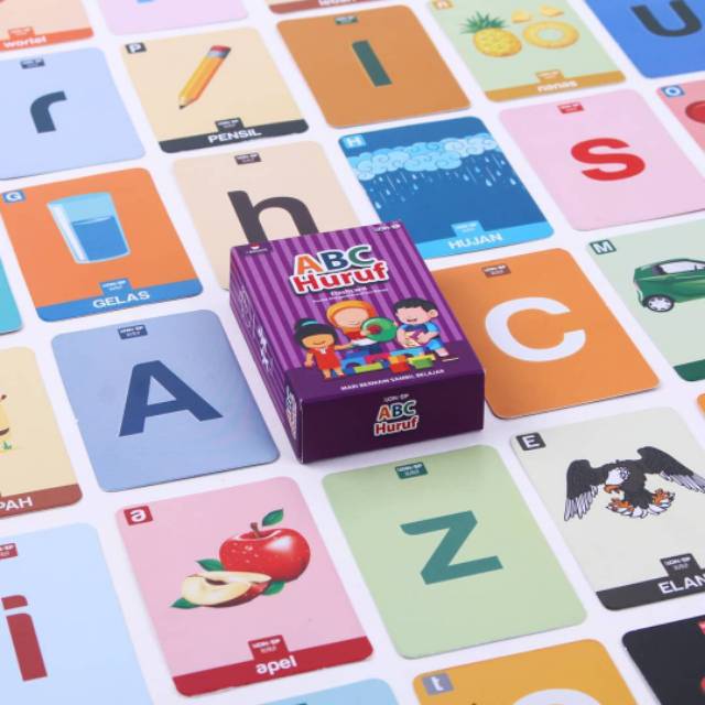 Jual FLASHCARD ANAK (ABC HURUF) | Shopee Indonesia