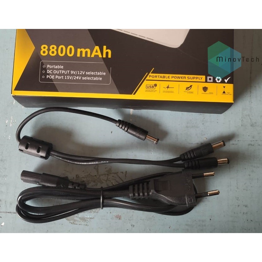 Jual KENIKA Portable Mini UPS DC POE Lithium 8800mAh [POE-430P] Modem ...