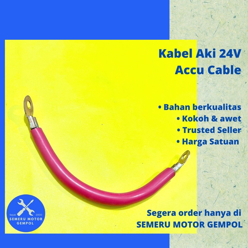 Jual kabel massa aki 24 volt 30cm accu cable mobil truck truk dengan ...
