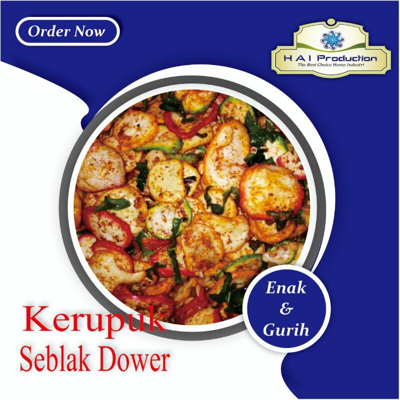 Jual KERUPUK SEBLAK DOWER / SEBRING / KERUPUK BANTAT / ANEKA CEMILAN ...