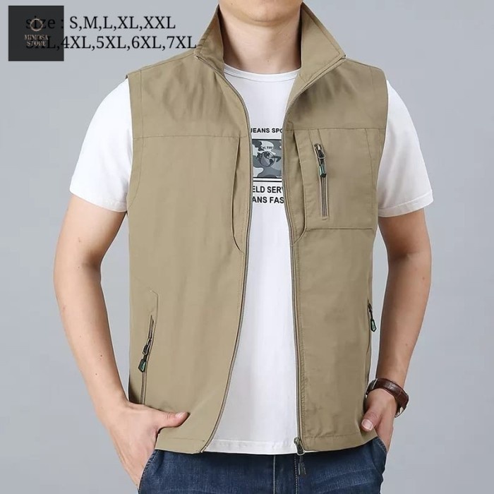 Jual jaket rompi vest pria terbaru /rompi kantor ukuran jumbo besar ...