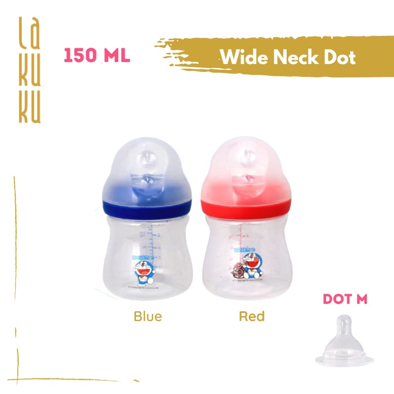 Jual Lakuku - Botol Susu Lusty Bunny Doraemon Slim Wide Neck Straw Dot ...