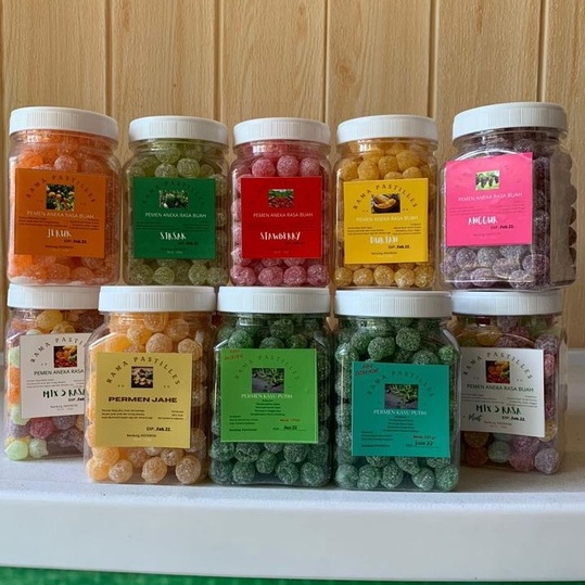 Jual Permen Kemasan Toples 300 gram Permen Jadul Rasa Kayu Putih Jahe ...