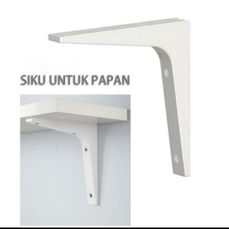 Jual Braket siku dinding untuk papan rak kayu breket tembok segitiga ...