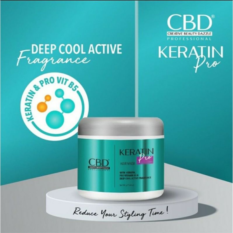 Jual CBD PRO KERATIN HAIR MASK 500G (MASKER RAMBUT) | Shopee Indonesia