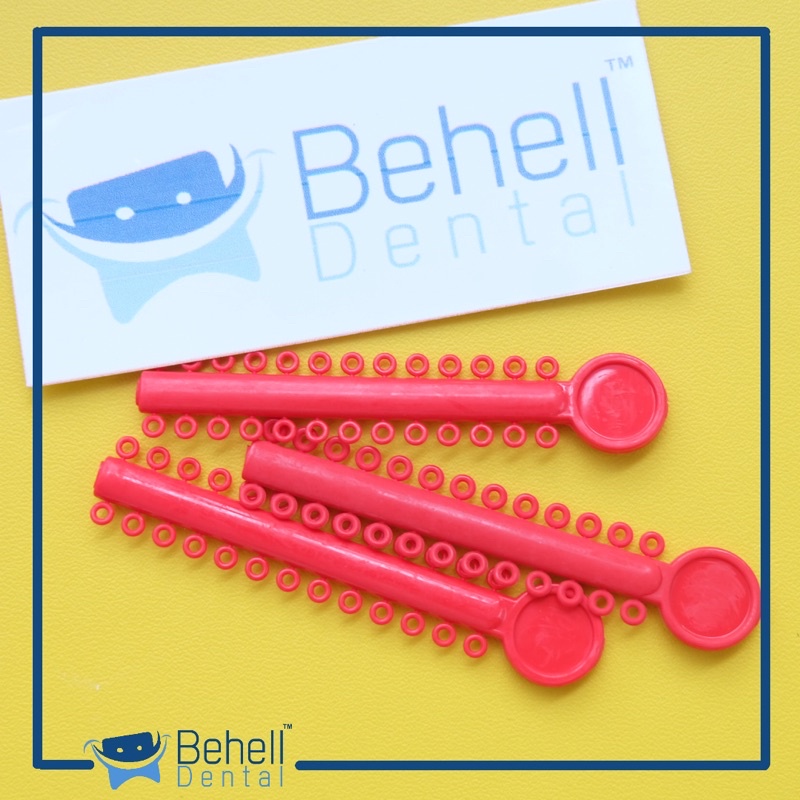 Jual Karet Behel Motif Power O ring Bulat PREMIUM - Dental rubber band ...