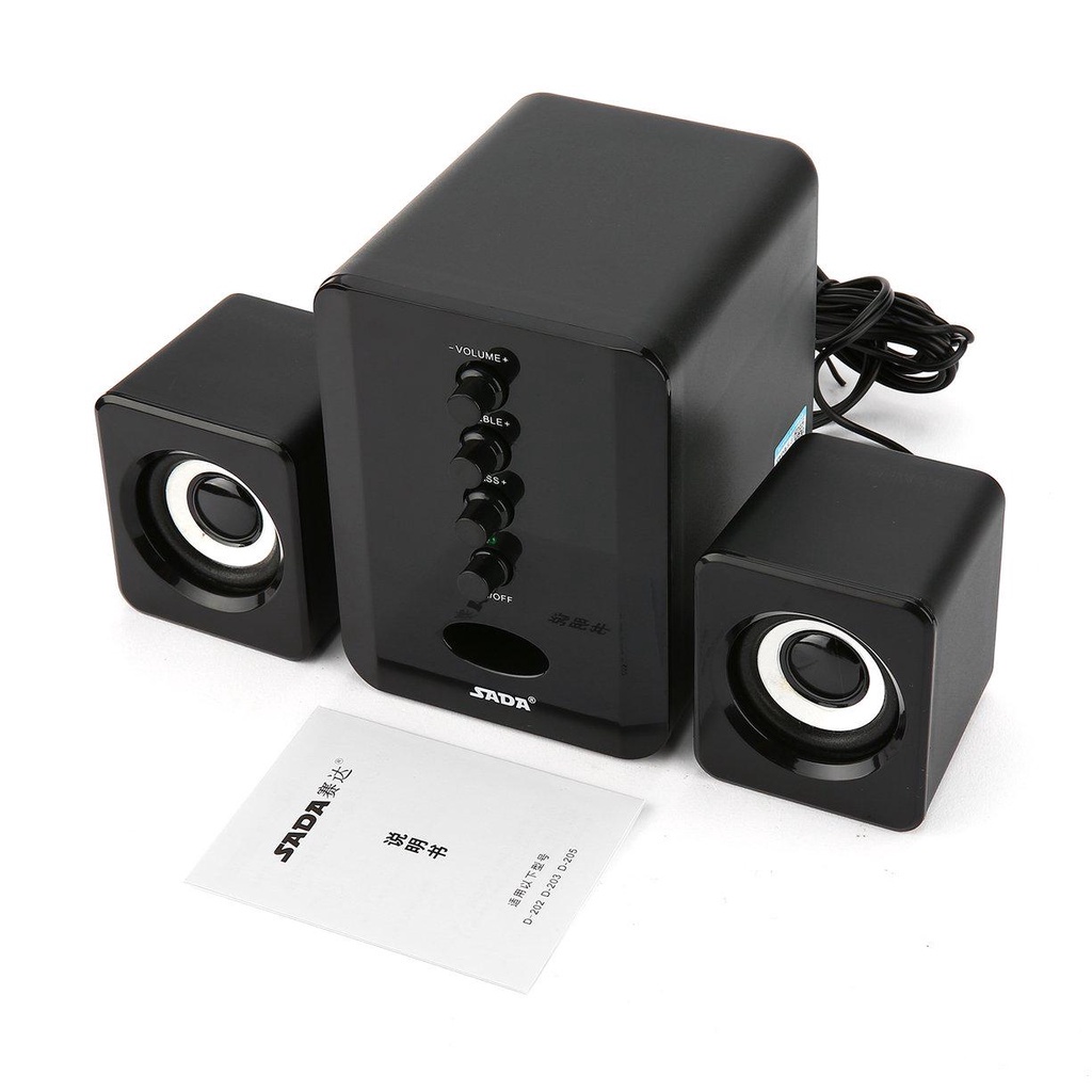 Jual *COD* Speaker SADA D-202 Subwoofer - Speaker Komputer Laptop hp ...
