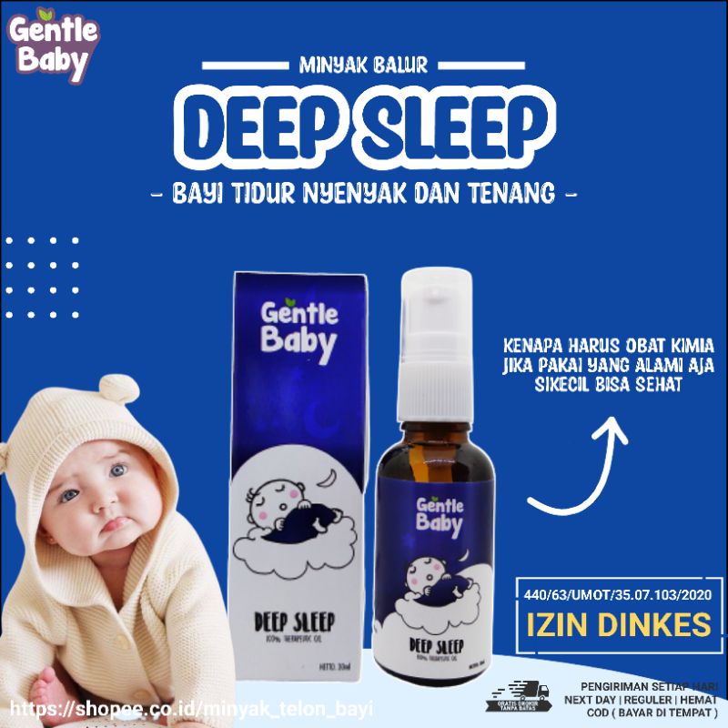 Jual Gentle Baby Deep Sleep Minyak Telon Essential Oil Aromatherapy Solusi Insomnia Susah Tidur ...