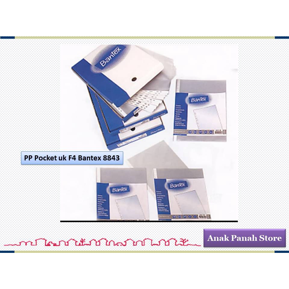 Jual PP Pocket / Sheet Protector Uk Folio Merk Bantex 8843 | Shopee ...