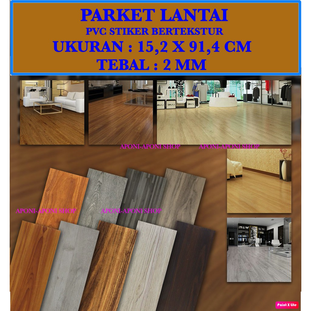 Jual Vinyl Sticker Lantai Stiker Lantai 91.4cmX15.2cm Tebal 2mm Dengan ...