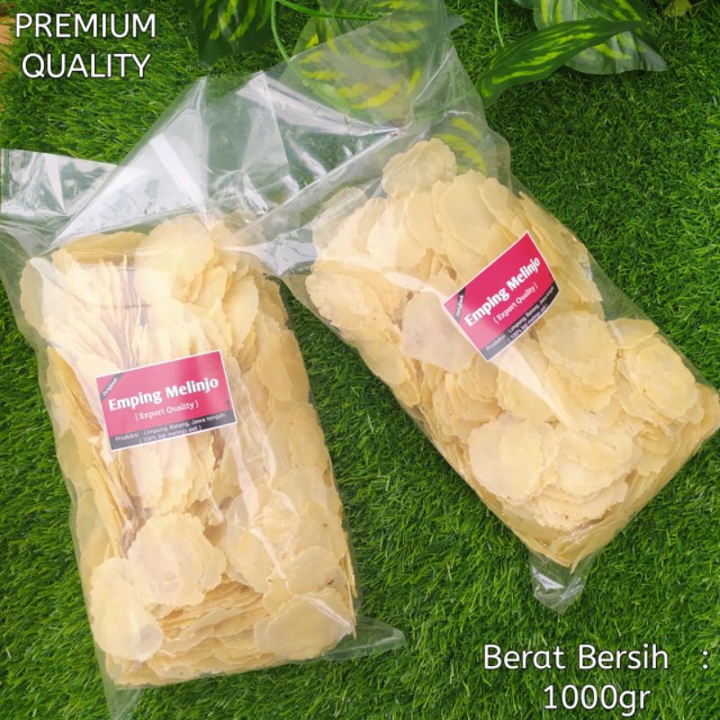 Jual Emping Melinjo Mentah 1kg super tipis Asli Khas Limpung | Shopee ...