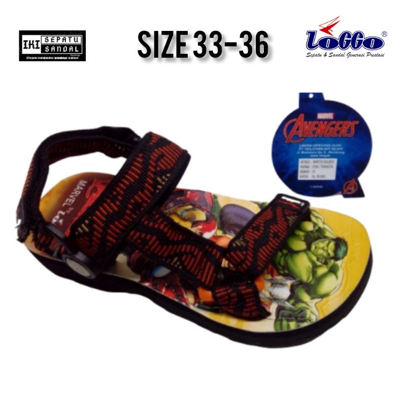 Jual SANDAL-LOGGO Sandal Anak LOGGO Gambar timbul sandal Gunung Anak ...