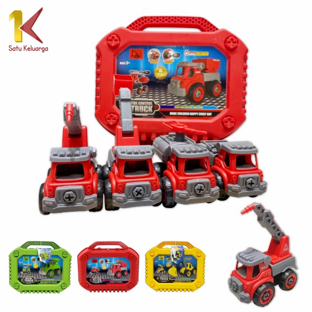 Jual Satu Keluarga Mainan Mobil M185 Mobilan Set Koper Anak / Pretend ...