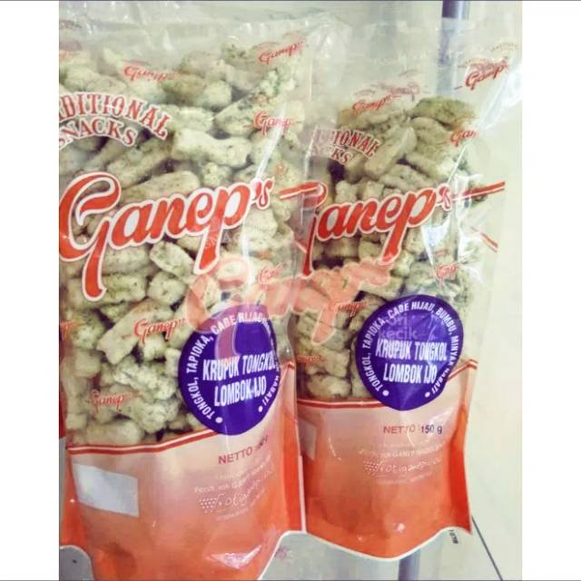 Jual Krupuk tongkol lombok ijo 100gr - Roti ganep- oleh khas solo ...