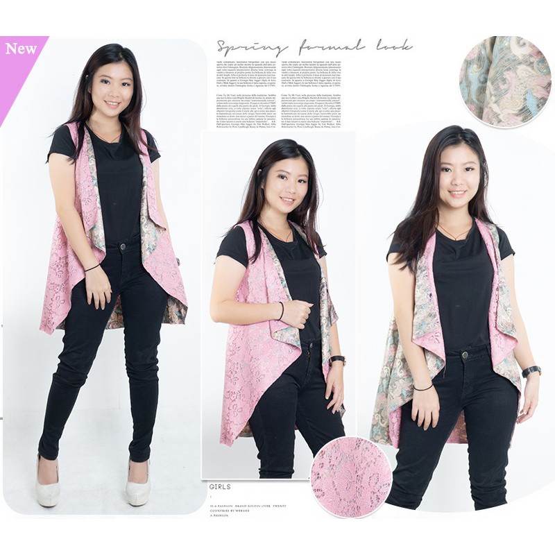 Jual villen Bolero rompi bolak balik kombi brukat batik Wanita | Shopee ...