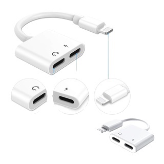 Jual KABEL SPLITTER 2IN1 DOUBLE LIGHTNING/DUAL CONNECTOR CONVENTER ...