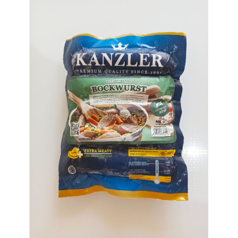 Jual KANZLER WIENER BOCKWURST BRATWURST GERMAN CHICKEN COARSE CHEESE ...