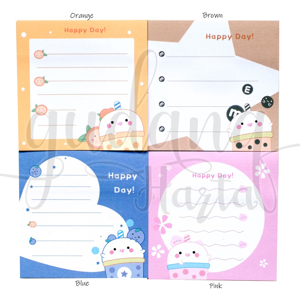 Jual Sticky Notes Milk Tea Boba Notes Minuman Memo DIY Scrapbook GH ...