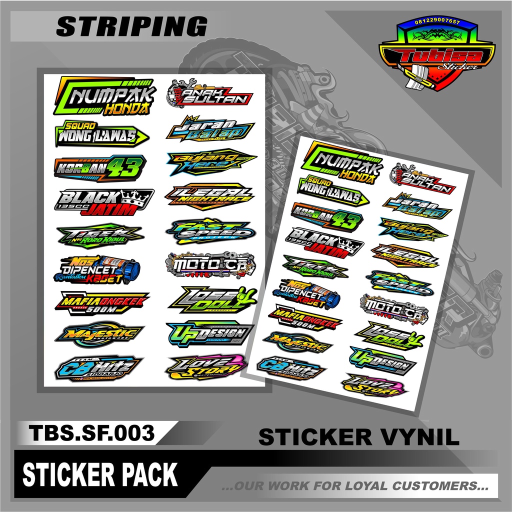 Jual (COD)Stiker Racing Sticker Herex Bahan Vynil Sudah Cutting(Sudah ...