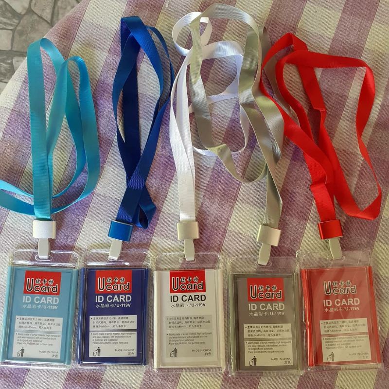 Jual Id card acrylic bening name tag hardcase anti percikan air plus ...