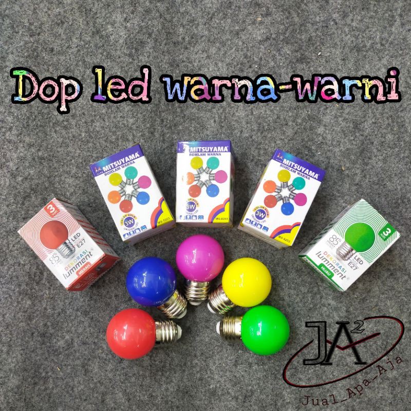 Jual Lampu Hias Led Warna / Dop Led Warna-warni Ping-pong | Shopee ...