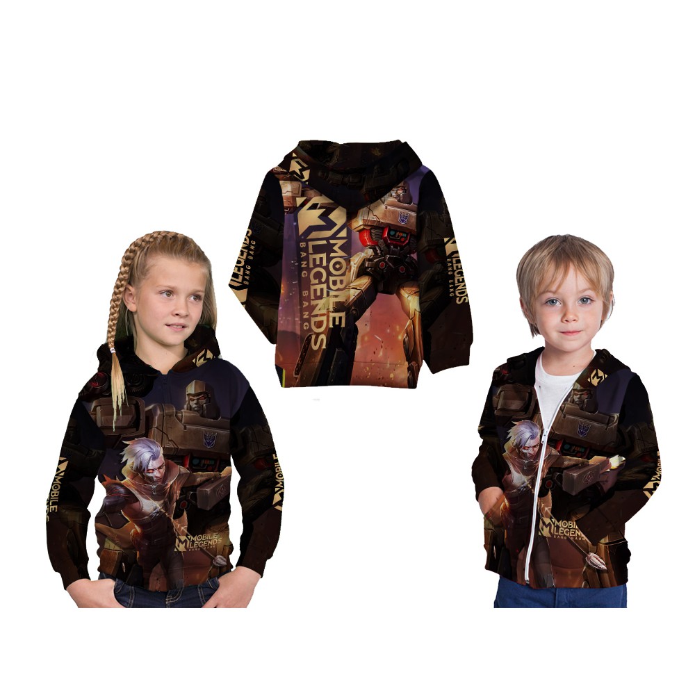 Jual Jaket Anak Mobile Legends X Transformers Megatron Custom - Jaket ...
