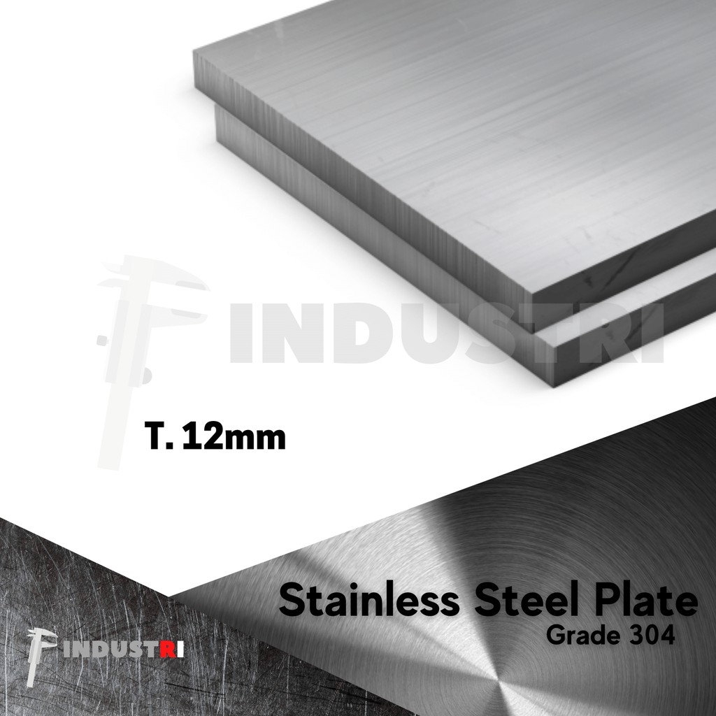 Jual Plat Stainless 12mm | Stainless Steel Plate ukuran custom | Shopee ...
