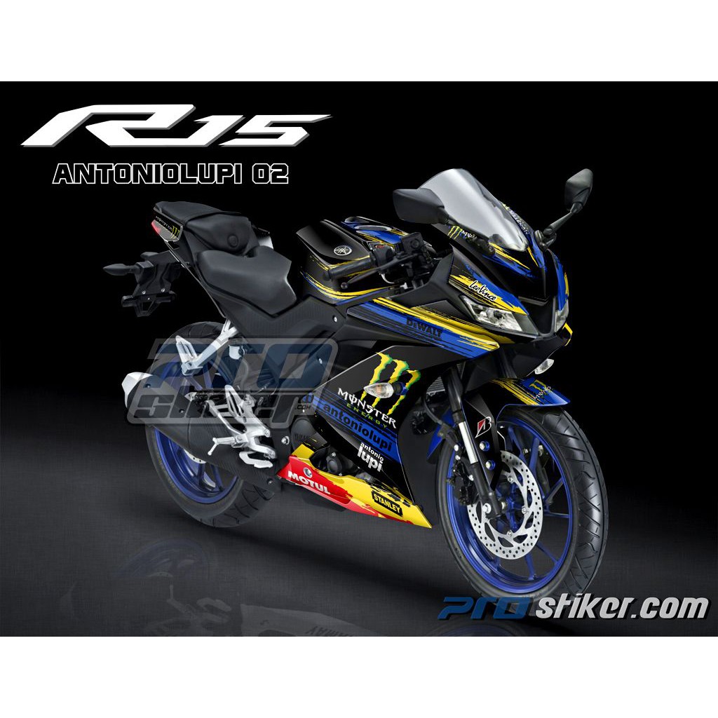 Jual Decal Striping Variasi Yamaha R15 V3 Desain MotoGP Replica ...