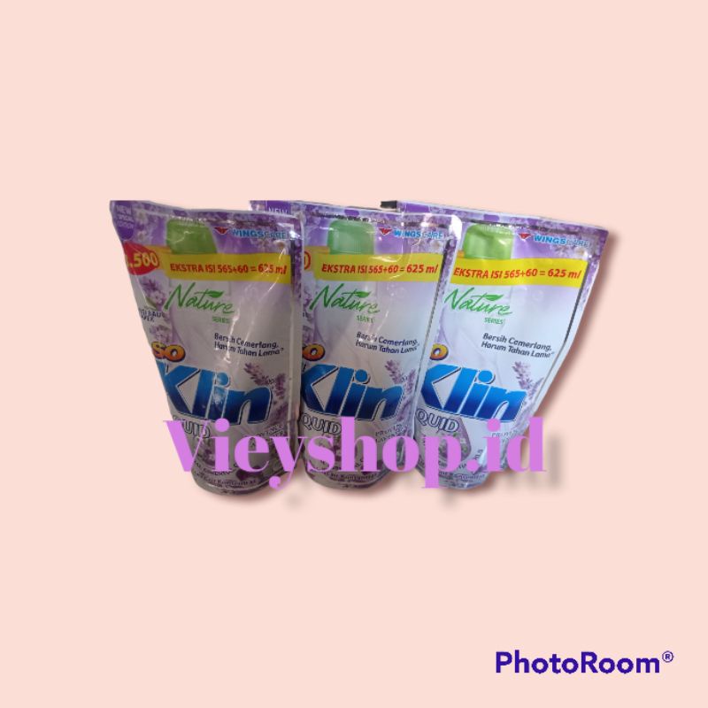 Jual SOKLIN LIQUID 565ml Nature series Lavender sabun cuci baju cair ...
