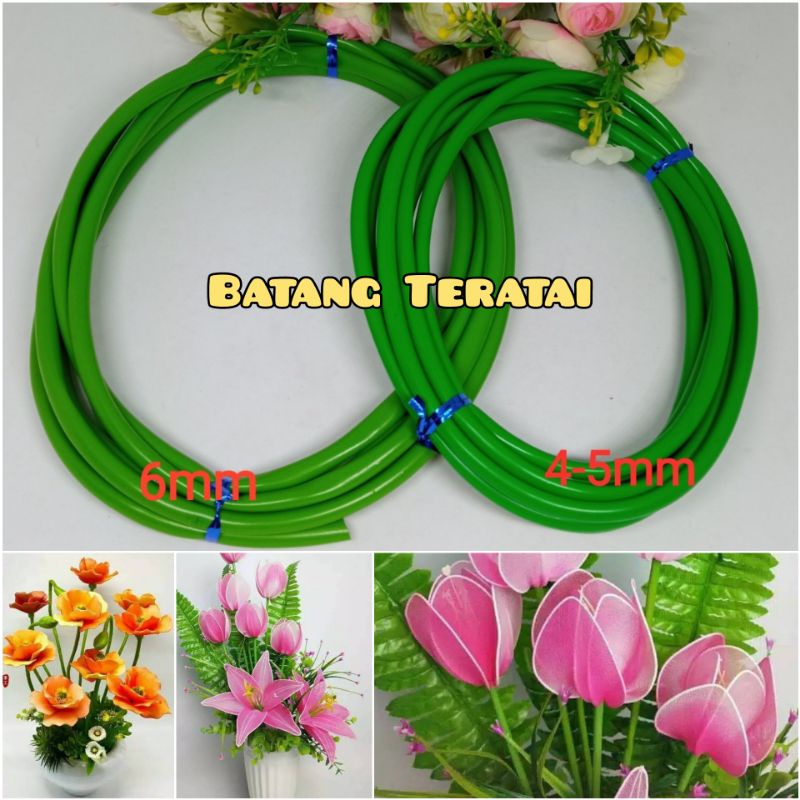 Jual 3 meter Batang teratai - 1 Roll Tangkai Teratai Plastik | Shopee ...