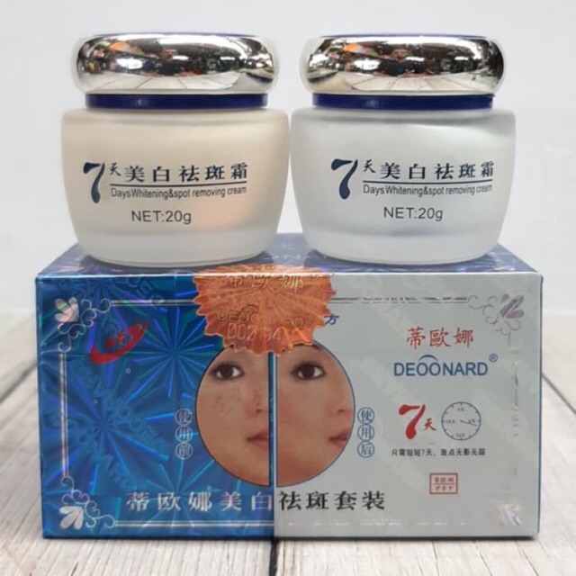 Jual Cream DEOONARD Deonard Blue Set 7 Days 20g / Cream Set Deonard ...