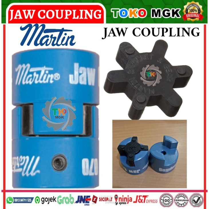Jual JAW COUPLING MARTIN ML075 Max BORE 24mm MAT CAST IRON WITH RUBBER ...