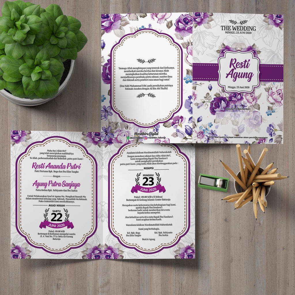 Jual Undangan pernikahan / Undangan Nikah / Undangan Perkawinan ...