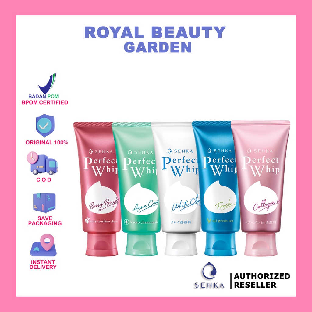 Jual [Cuci Gudang] SENKA Facial Foam Perfect Whip / White Clay ...